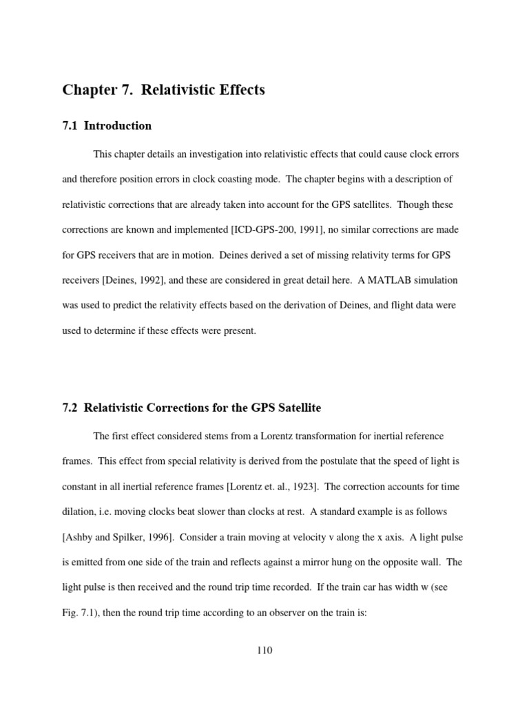 GNSS相对论误差 | PDF | Special Relativity | Global Positioning System