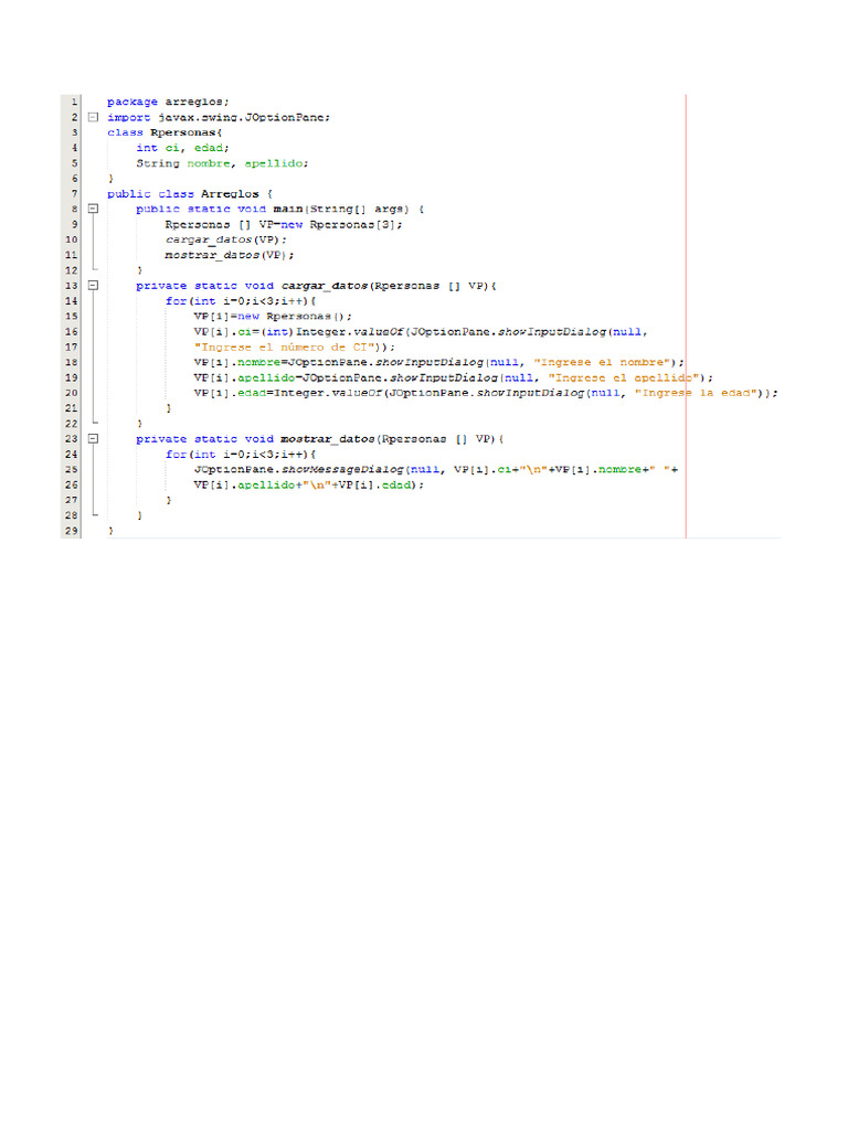 Array Registro | PDF