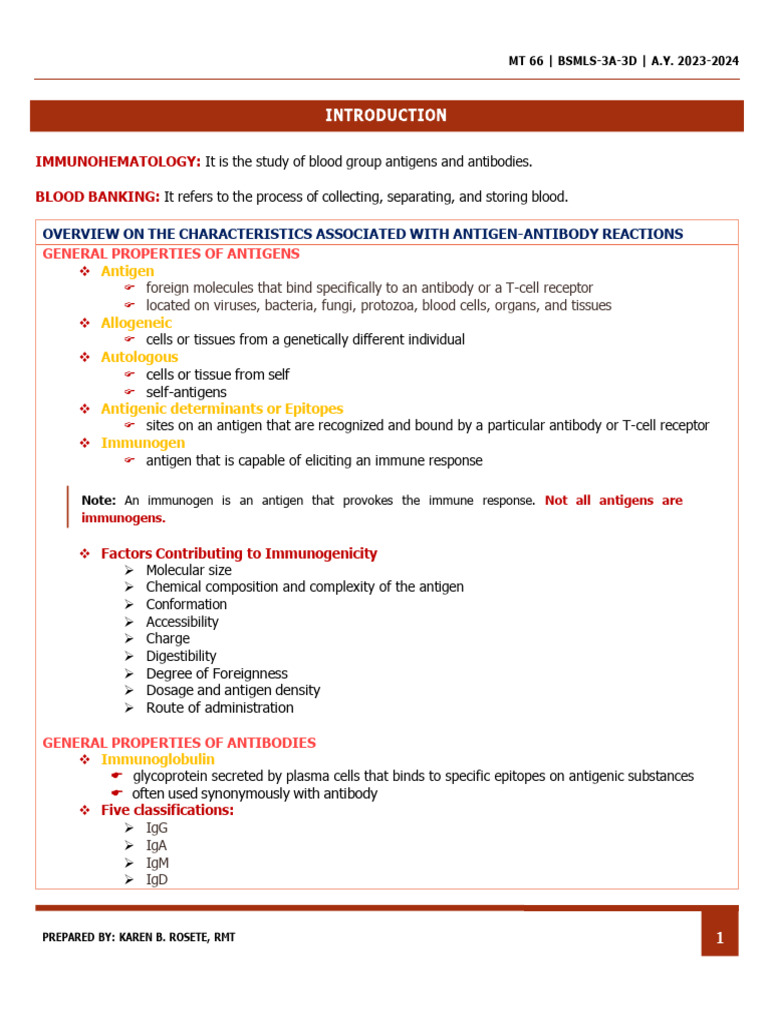 Lab 1-Introduction | PDF | Antibody | Antigen Lab 1-Introduction | PDF | Antibody | Antigen