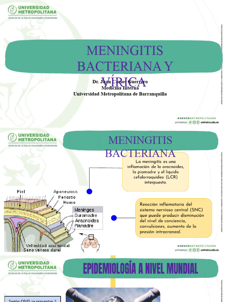 Meningitis Bacteriana y Viral: Diagnóstico y Tratamiento | PDF ...