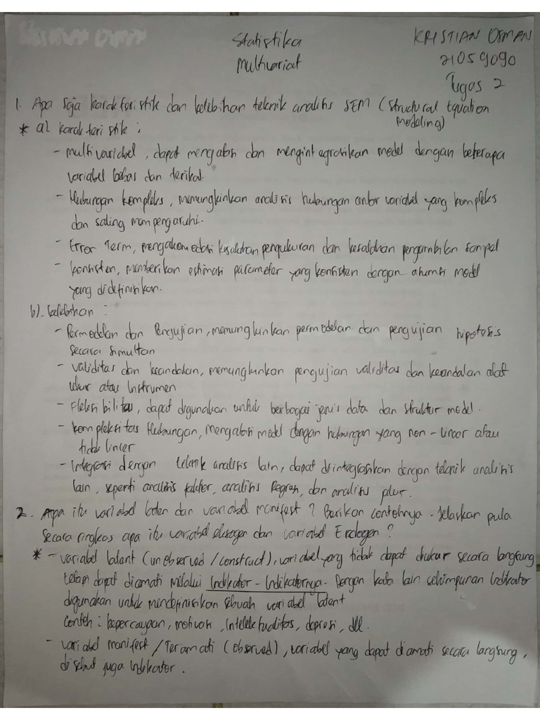 14 - Kristian Osman - Tugas 2 Statmul | PDF