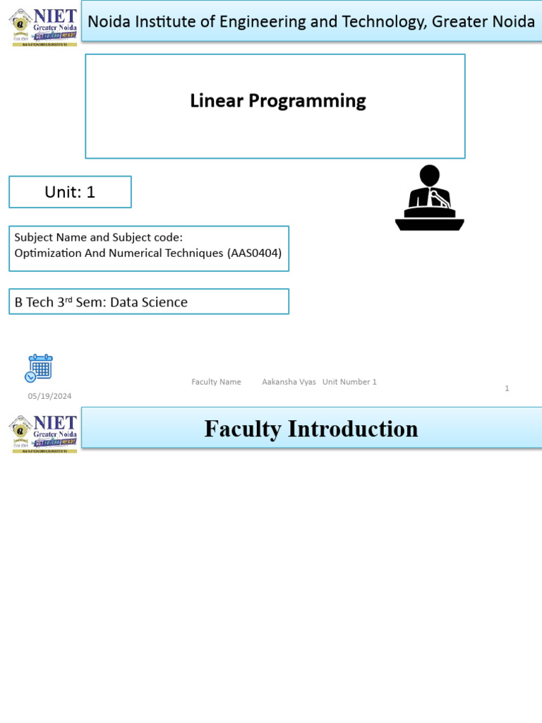 Unit 1 Optimization &numerical Techniques 1 | Download Free PDF ...