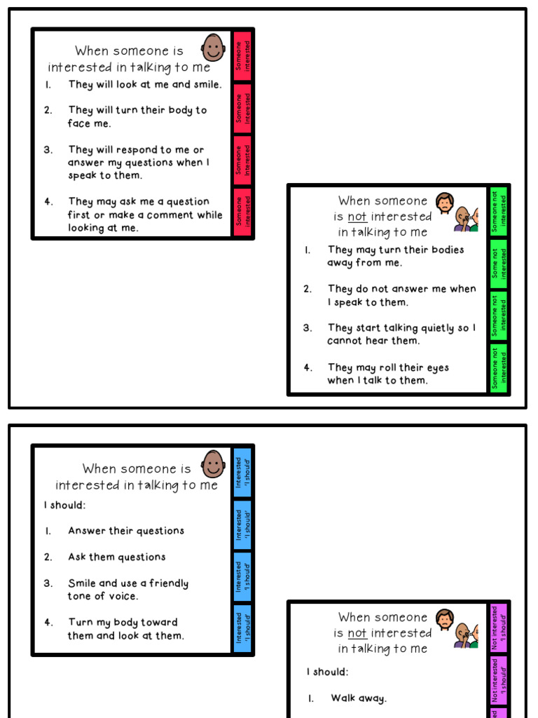 Social_skills Cue_cards-2 | PDF