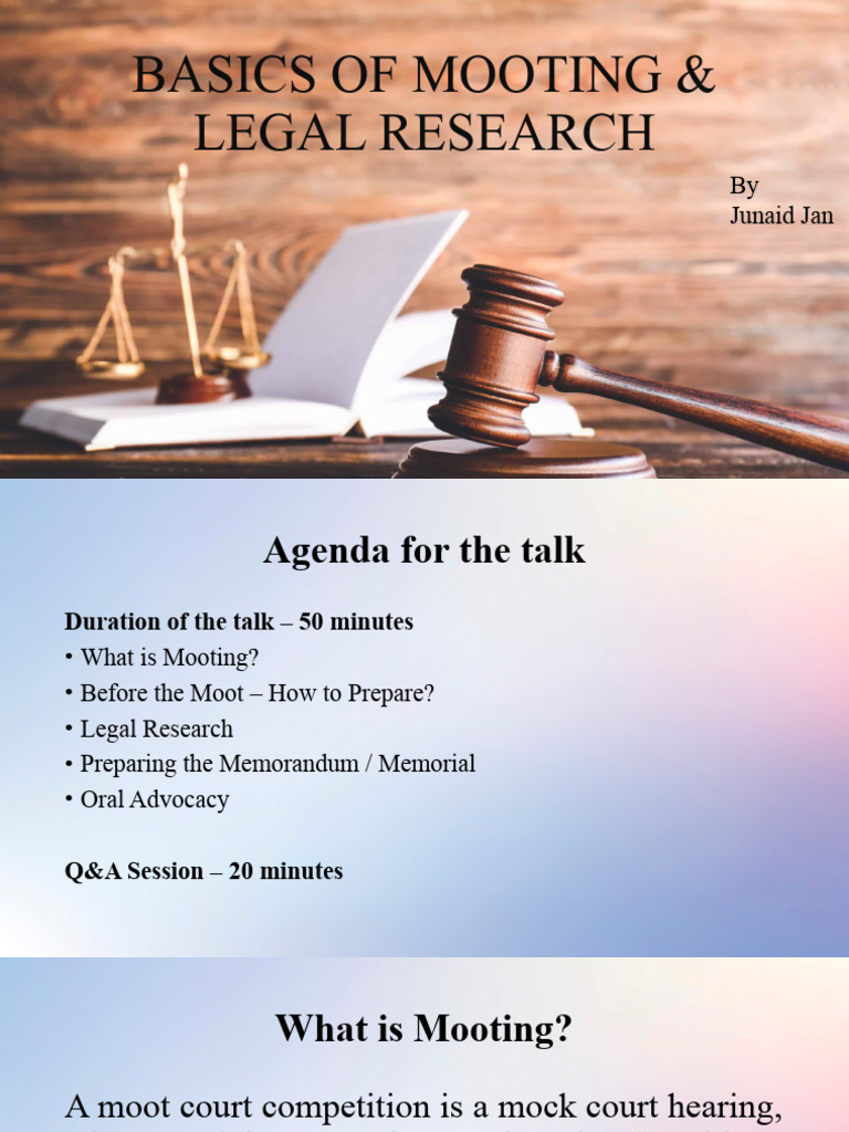Basics of Mooting & Legal Research | PDF | Precedent | Justice
