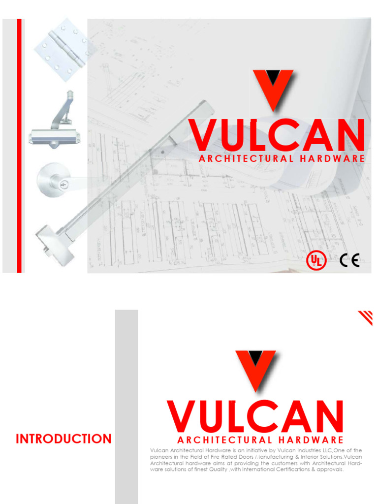 Vulcan Architectural Hardware | PDF | Door | Screw