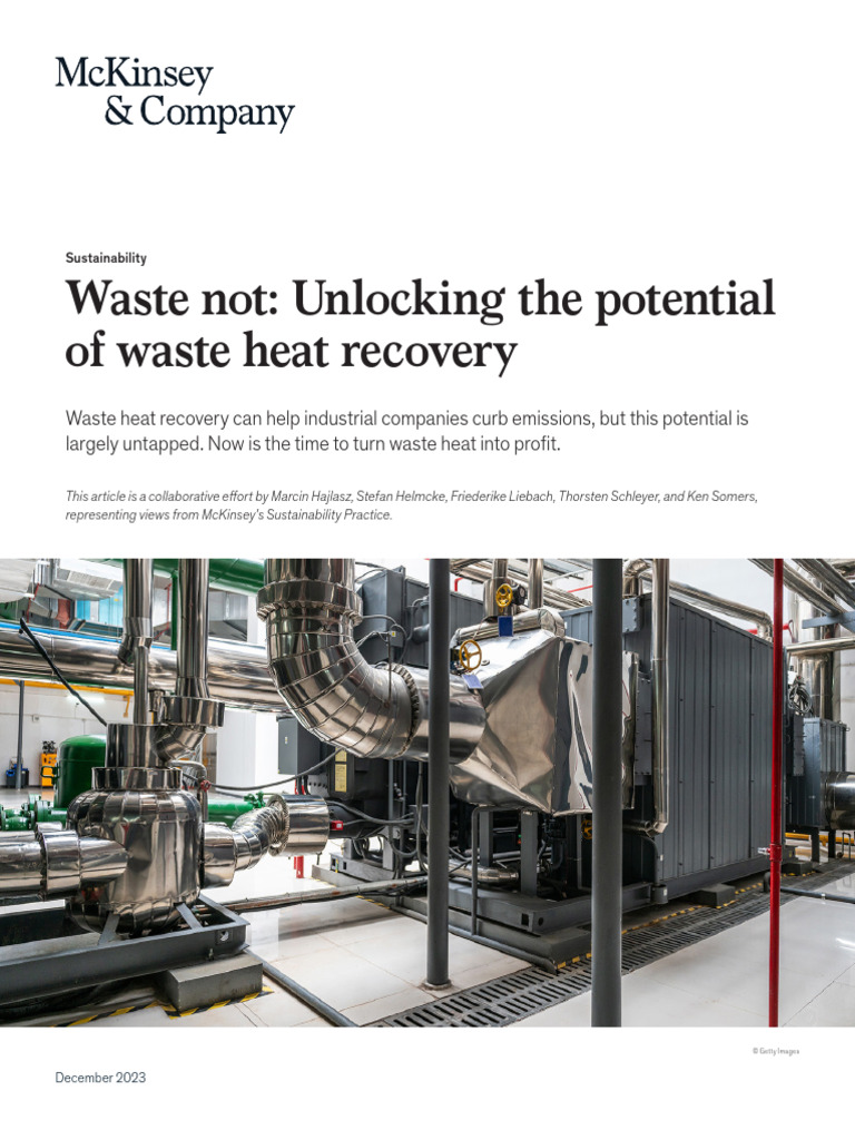 Waste Not Unlocking The Potential of Waste Heat Recovery | Download ... Waste Not Unlocking The Potential of Waste Heat Recovery | Download ...