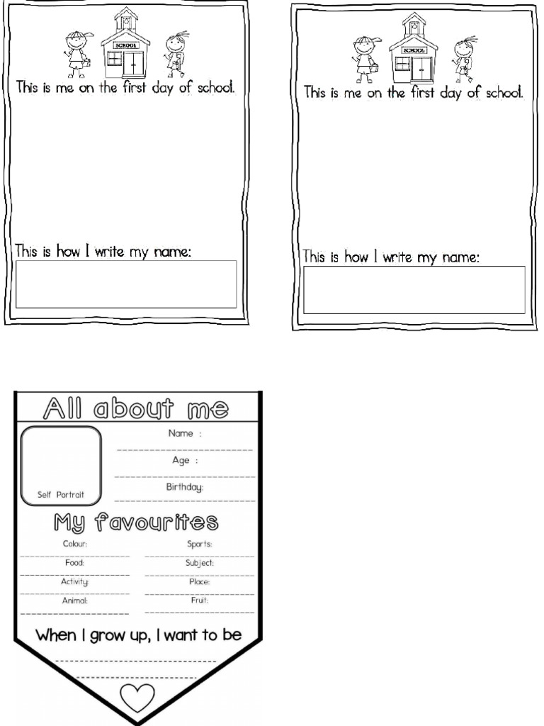 Worksheet Myself | PDF