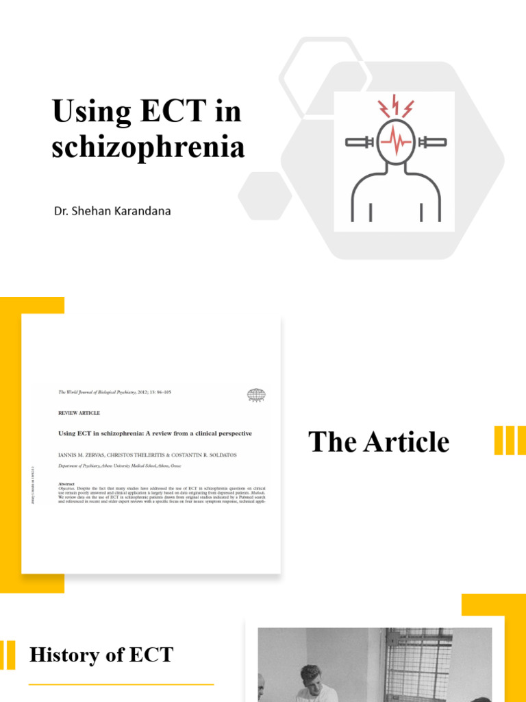Using ECT in Schizophrenia | PDF | Electroconvulsive Therapy | Schizophrenia
