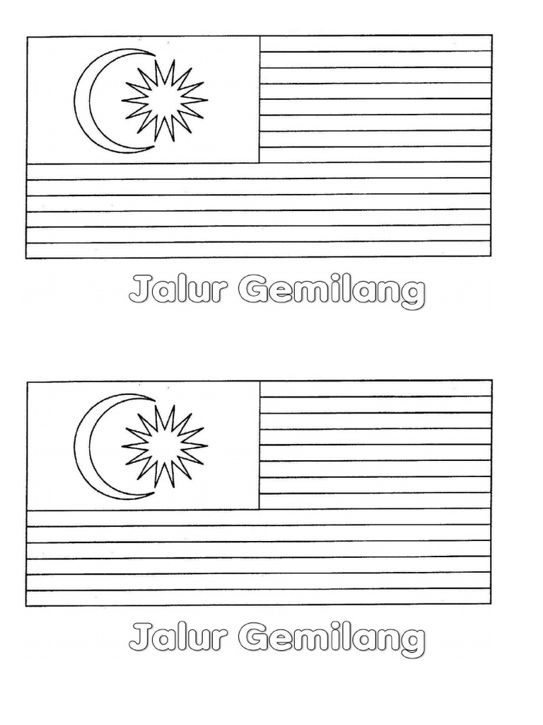 Coloring Jalur Gemilang | PDF