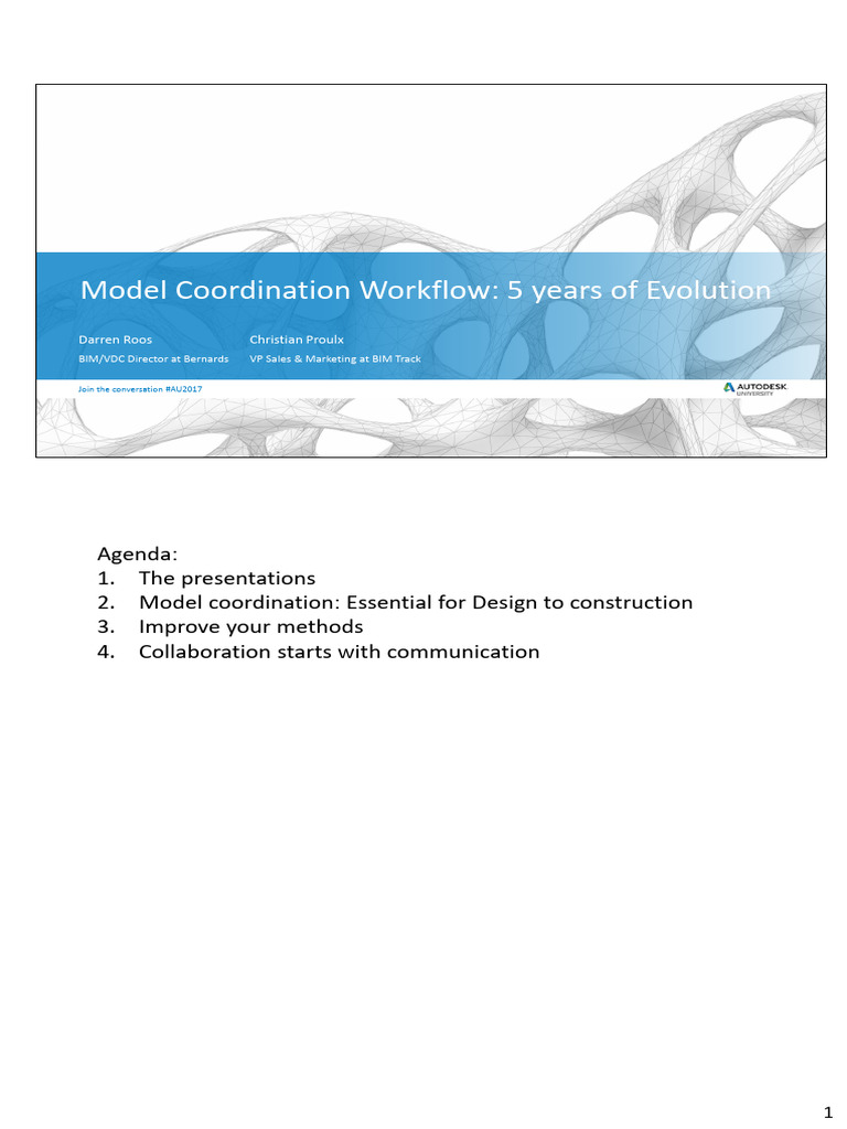 Model Coordination Workflow 5 Years Of Evolution Pdf Building Information Modeling Cloud