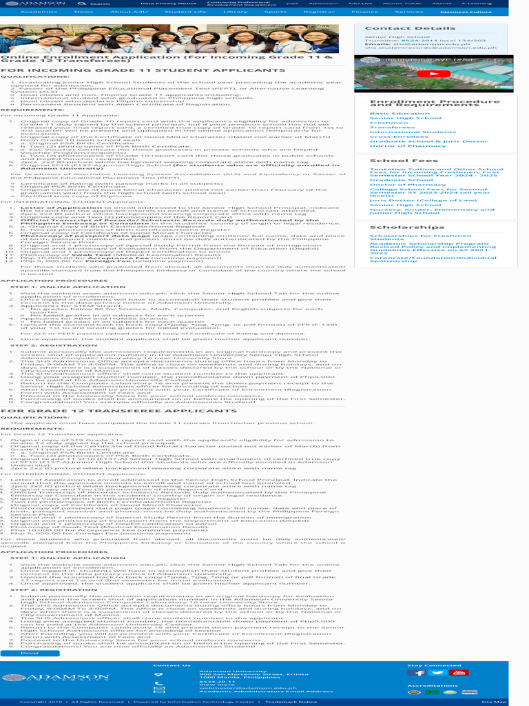 Adamson University | PDF | Birth Certificate