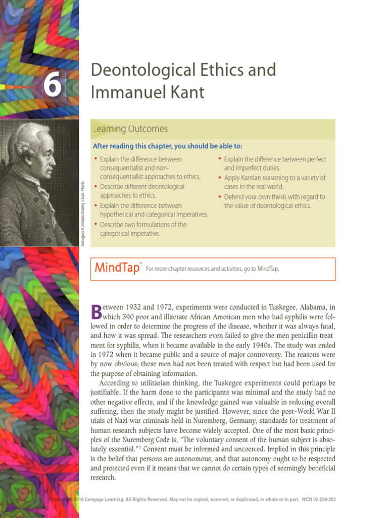 Kants Deontological Ethics | PDF | Immanuel Kant | Utilitarianism