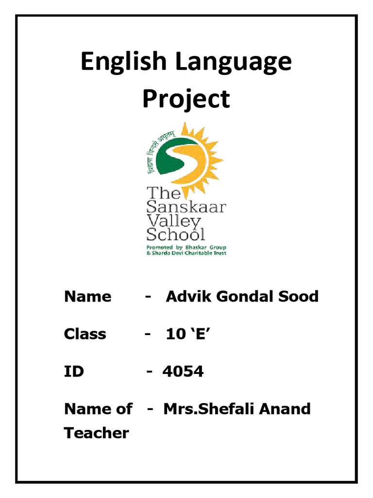 English Language Project | PDF | Cricket | Sports