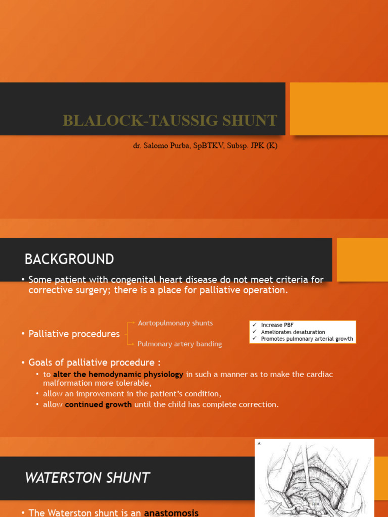BT Shunt | PDF | Cardiac Surgery | Heart