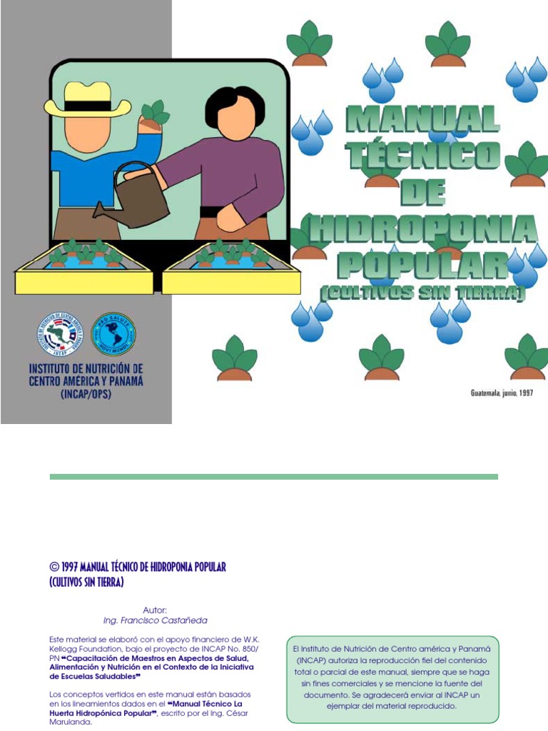 Manual Tecnico de Hidroponia | PDF | Hidroponia | Siembra