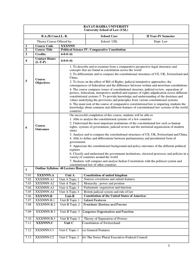 B.A B.COM LL.B 4th Sem | PDF