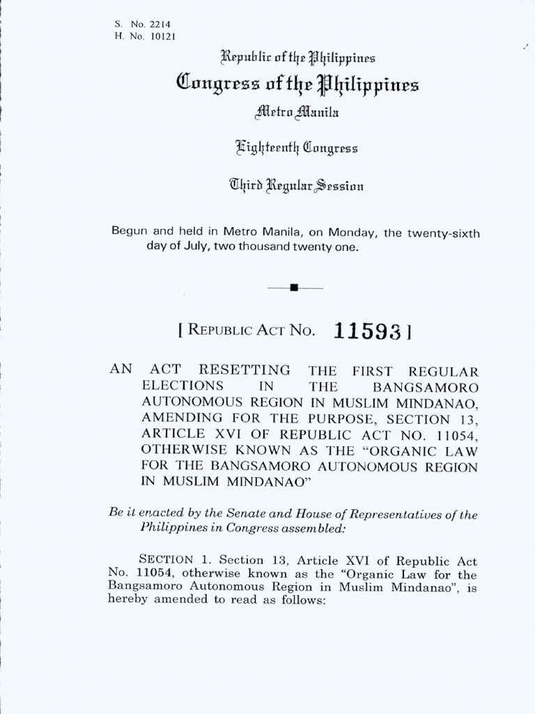 Ra 11593 | Download Free PDF | Government | Legal Documents