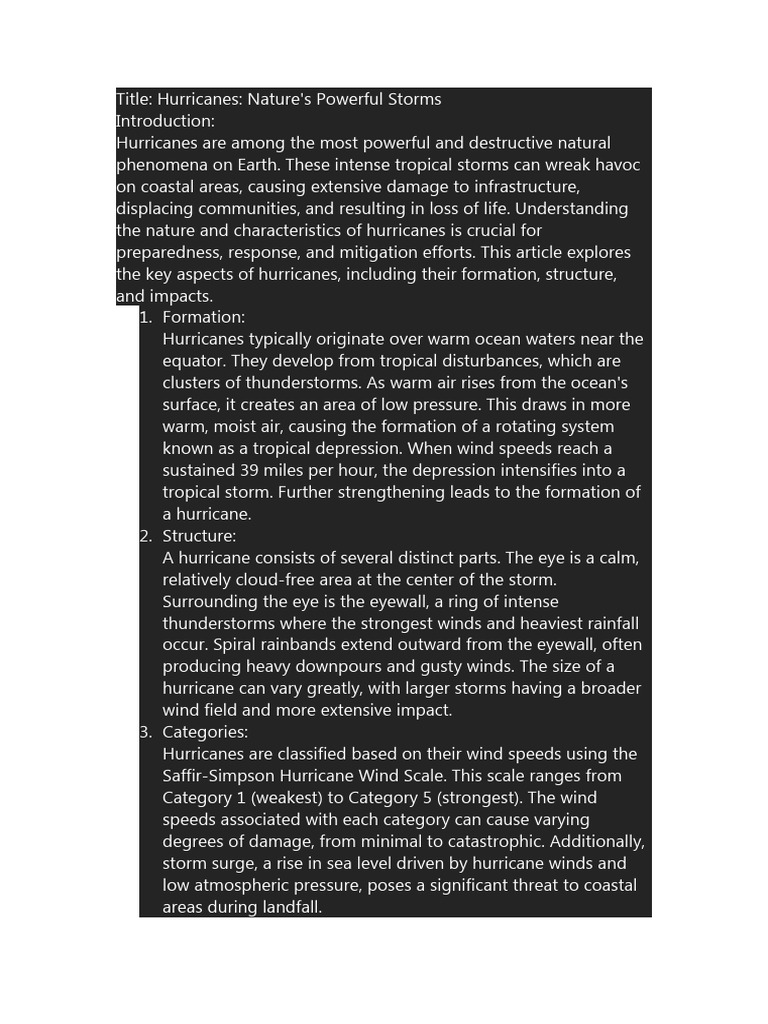 Title | PDF | Tropical Cyclones | Eye (Cyclone)