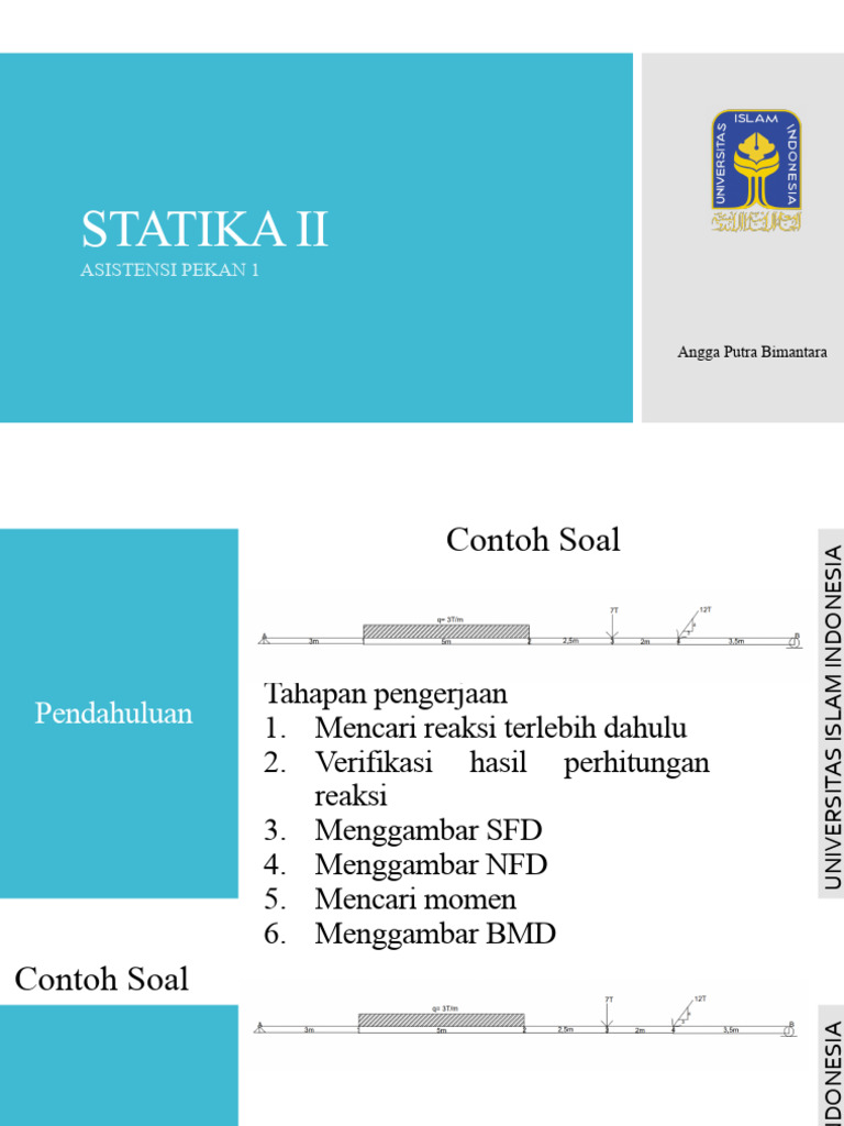 Asistensi Statika II (Autosaved) | PDF