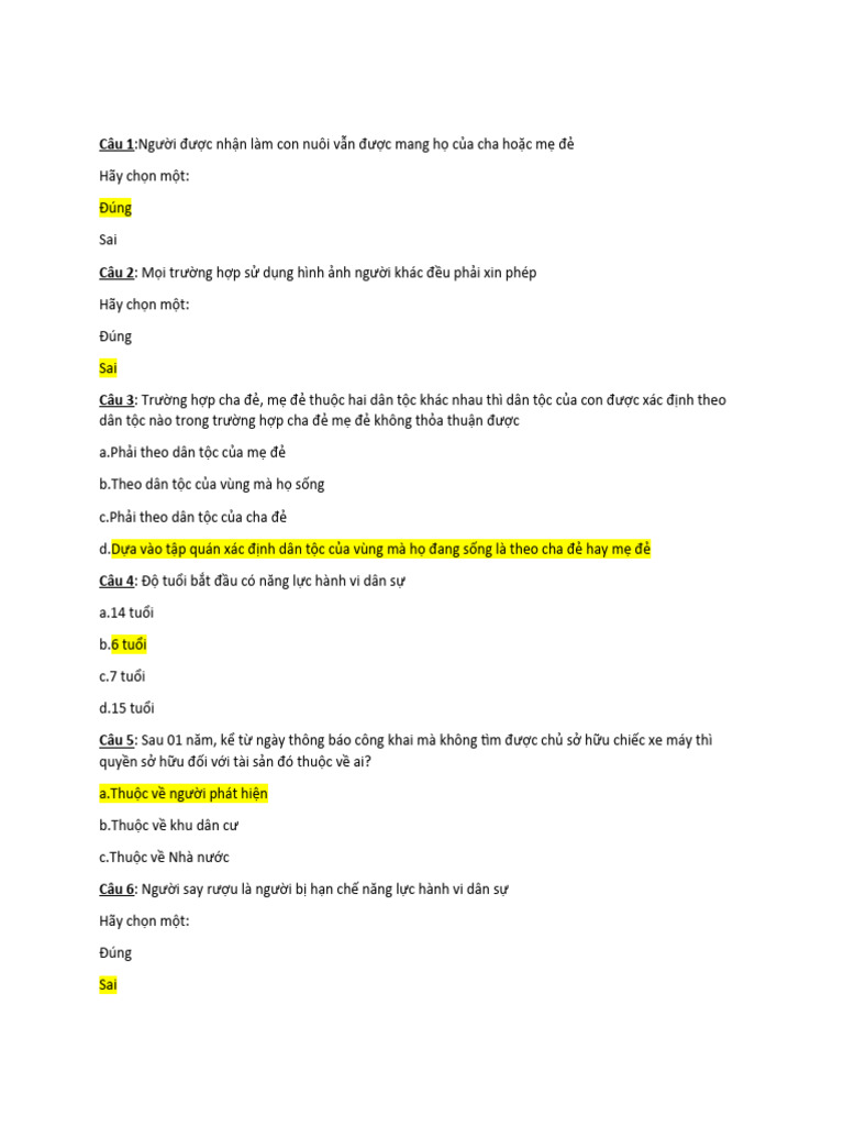 Bí kíp 10 điểm ktr pldc chương 4 | PDF