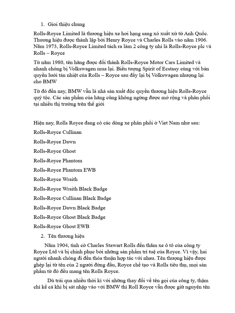 Rolls Royce | PDF