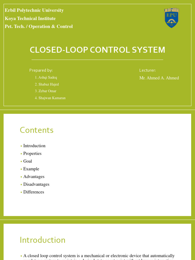Presentation1 | PDF | Feedback | Control Theory
