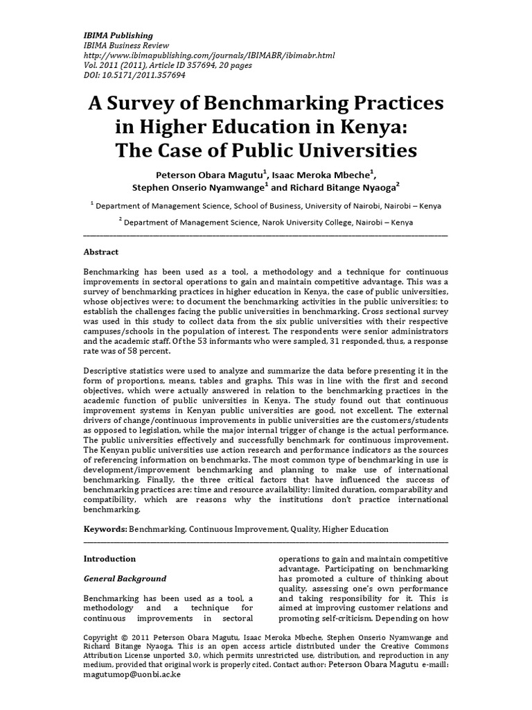 A_Survey_of_Benchmarking_Practices_in_Hi (1) | PDF | Benchmarking ...