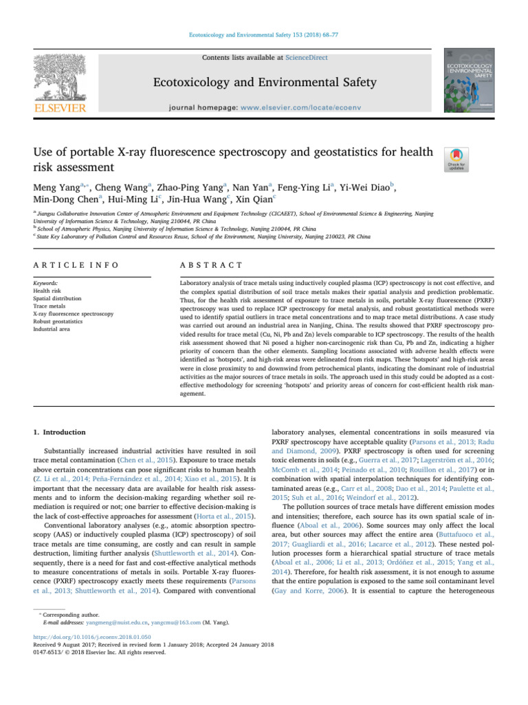 Yang 2018 | PDF | Outlier | Robust Statistics
