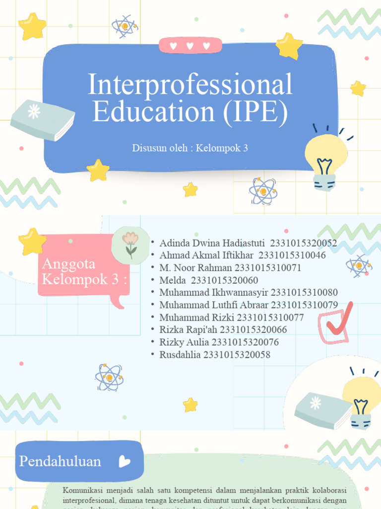 IPE - Kelompok 3 | PDF | Karier & Perkembangan | Sains & Matematika