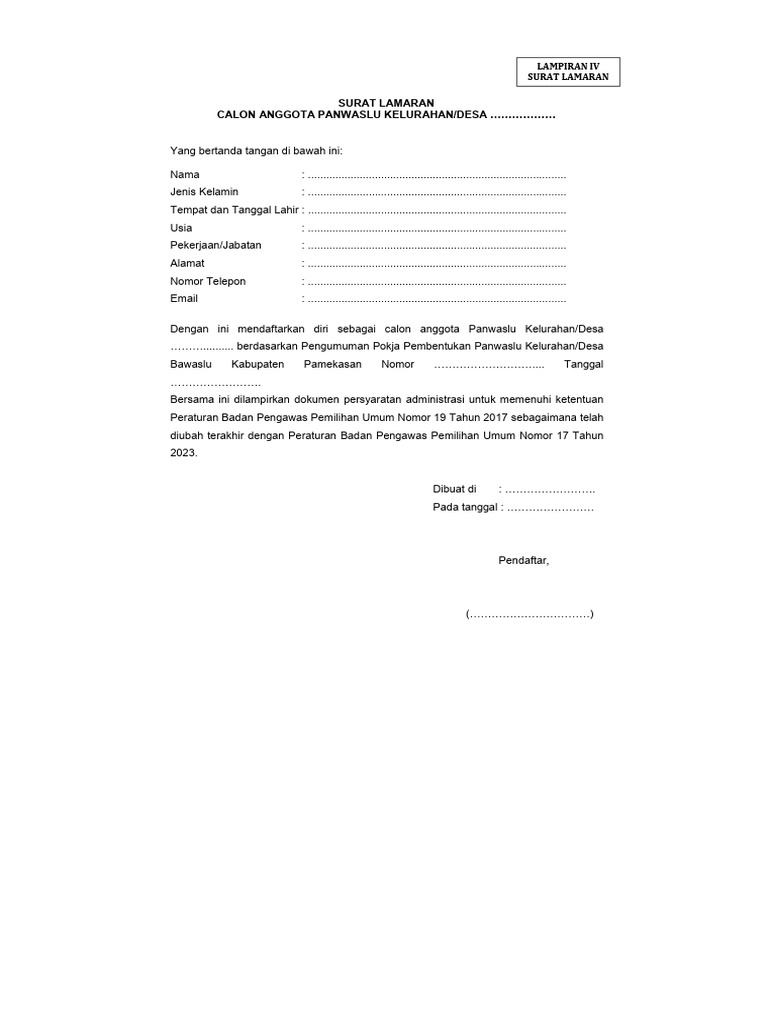 Lampiran Berkas PKD | PDF