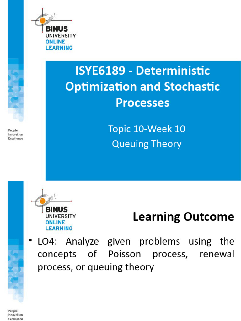 PPT10-Queuing Theory | PDF | Applied Mathematics