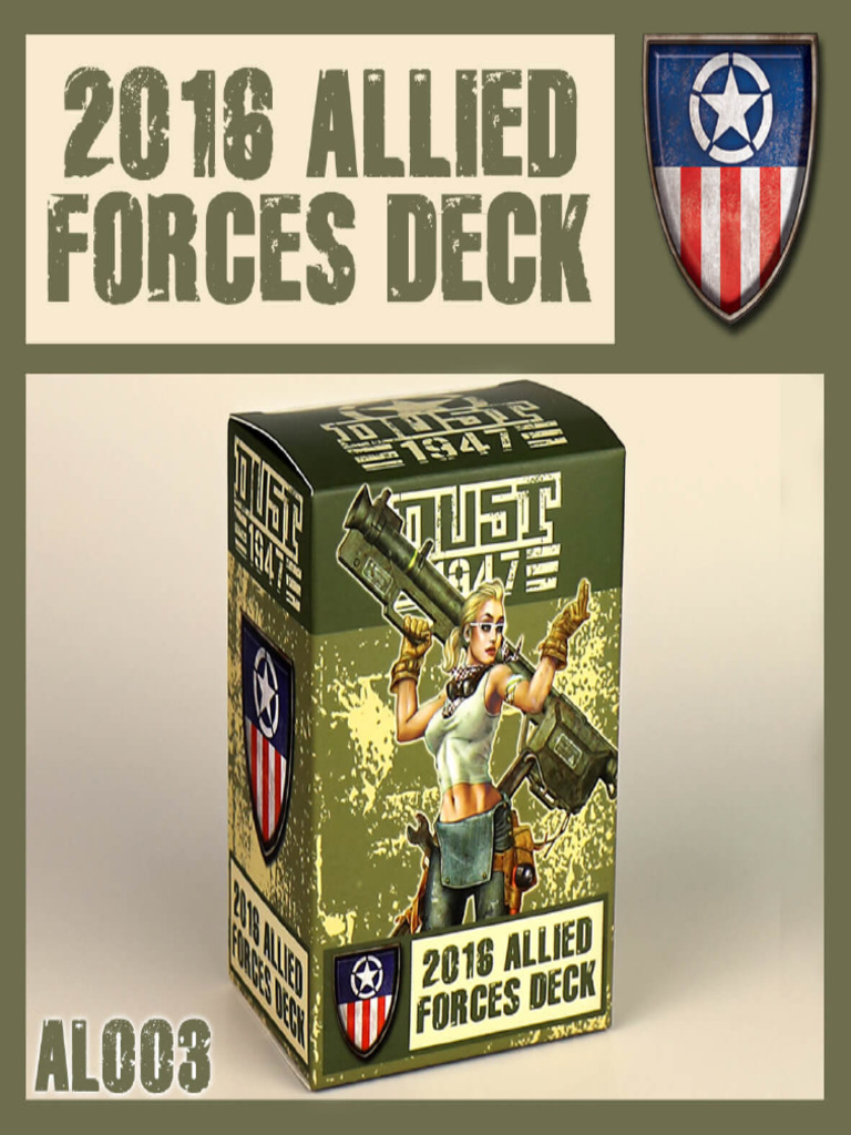 Dust1947 Allies AL003 Allied Forces Card Deck | PDF