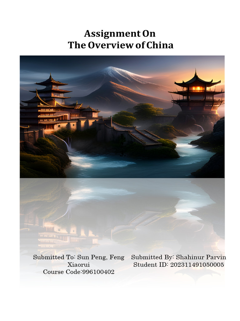 Assignment On The Overview of China by Shahinur Parvin | PDF | Poetry ...