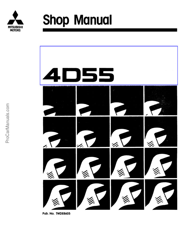 Mitsubishi Engine 4D55 Workshop Repair Manual | PDF