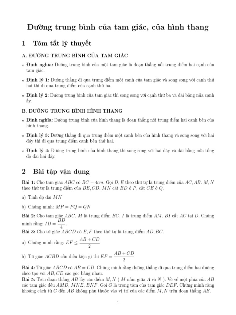 Đư NG Trung Bình Hình Thang | PDF