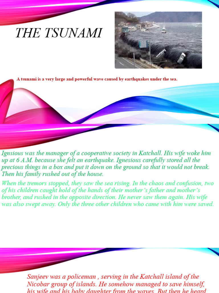 The Tsunami - PPTX Somya | Download Free PDF | Tsunami | Geological Hazards