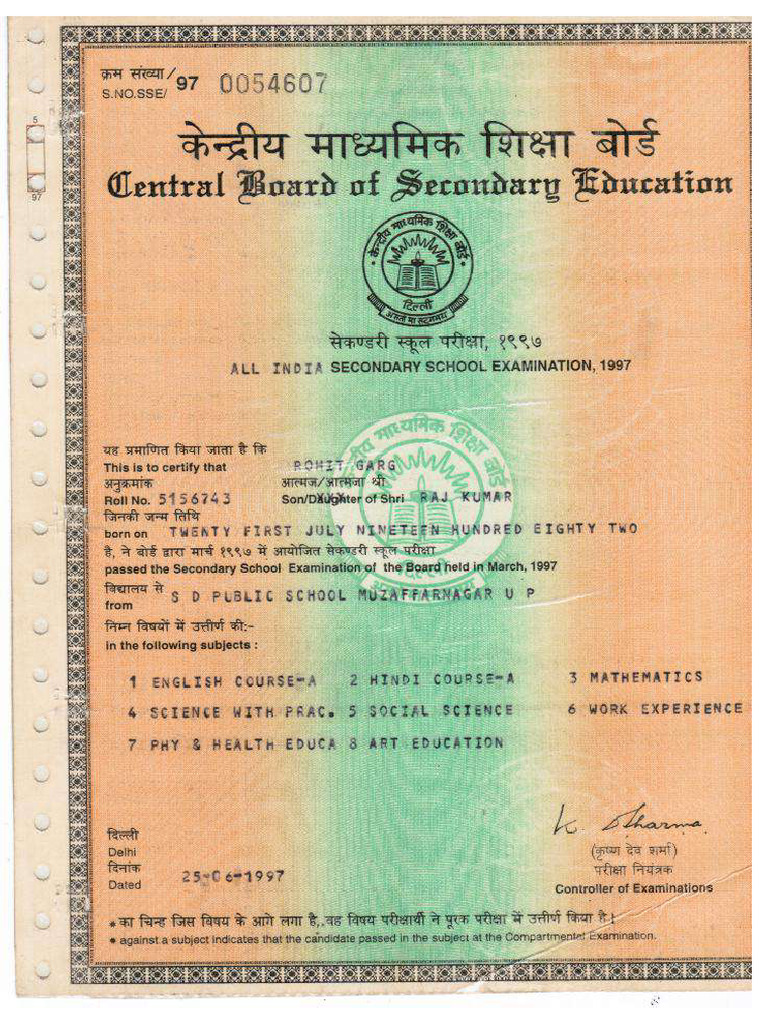 10 Certificate | PDF