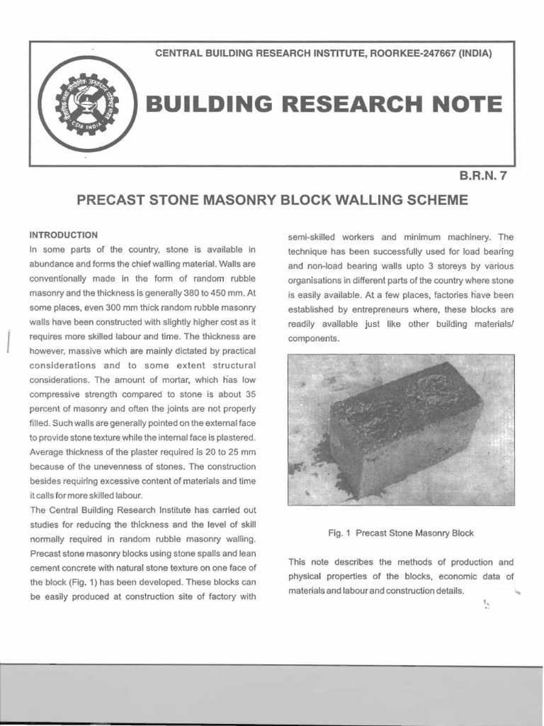 BRN | PDF | Masonry | Concrete