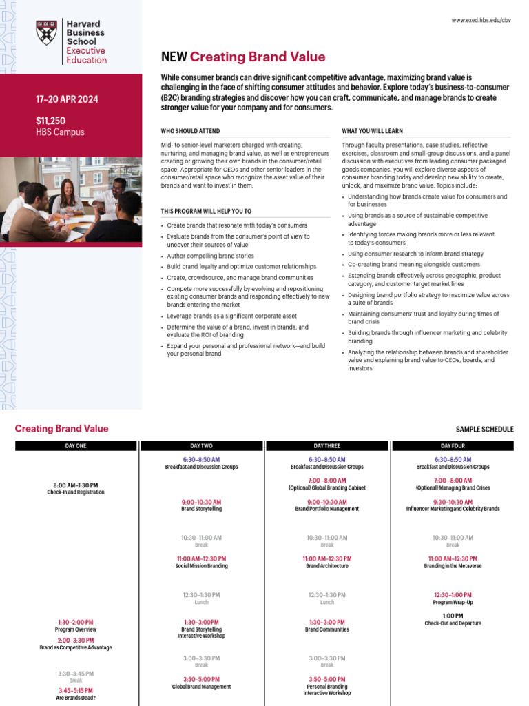 Creating Brand Value Brochure Download Free Pdf Brand Discrimination