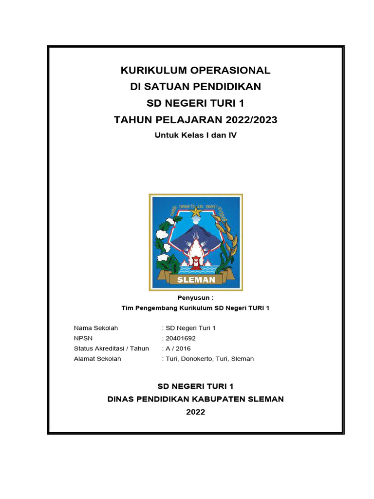 Kurikulum Merdeka Turi 1 2022 | PDF | Karier & Perkembangan