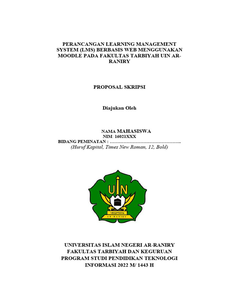Panduan Proposal Skripsi | PDF