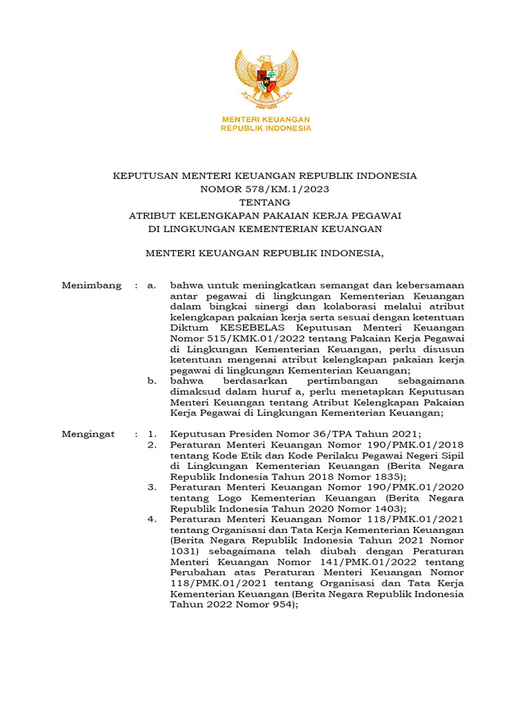 Atribut Kelengkapan Pakaian Kerja Pegawai Di Lingk - 231217 - 150916 ...