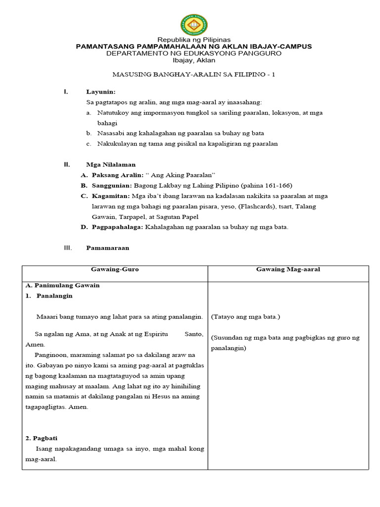Mock Demo Filipino 1 FINAL | PDF