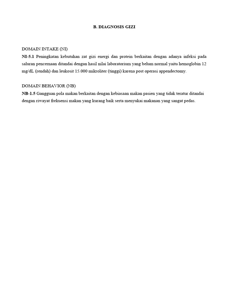 NCP KASUS Tn. B DI BUKU PRAKTIKUM | PDF