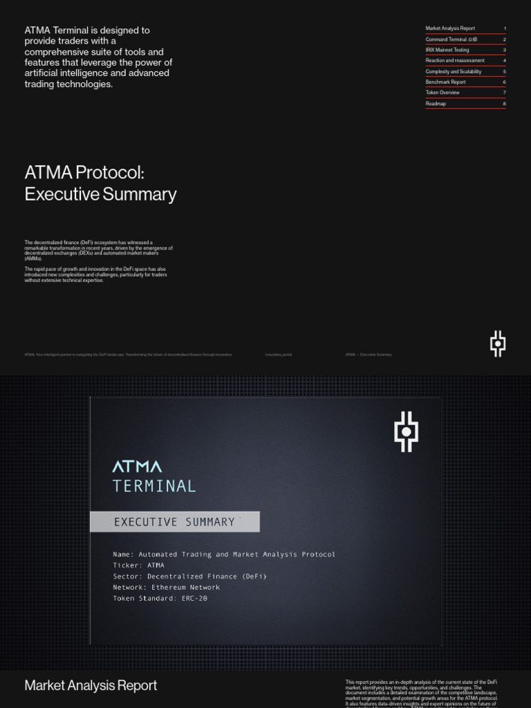 ATMA ExecutiveSummary | PDF | Cryptocurrency