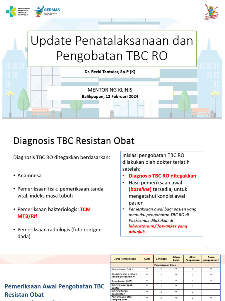 Materi Tatalaksana TBC RO Update 20240212 | PDF