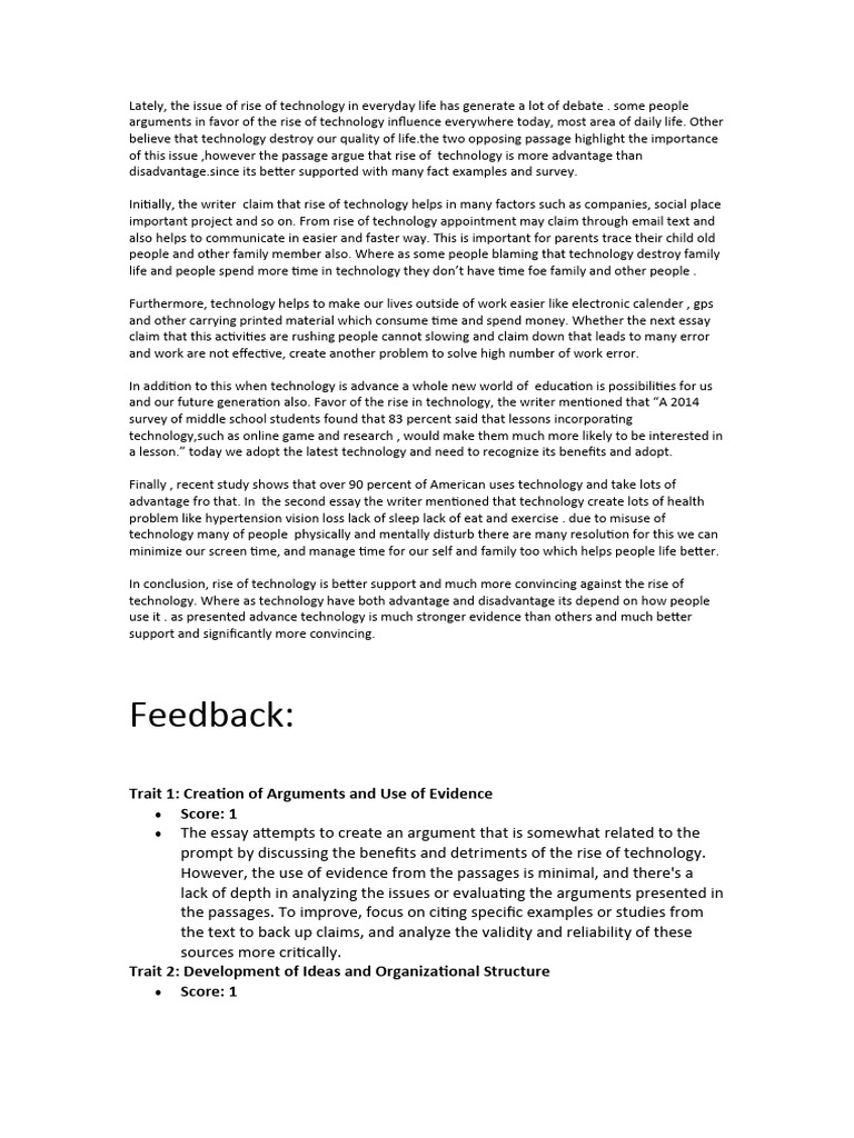 essay ged | PDF | Essays | Argument