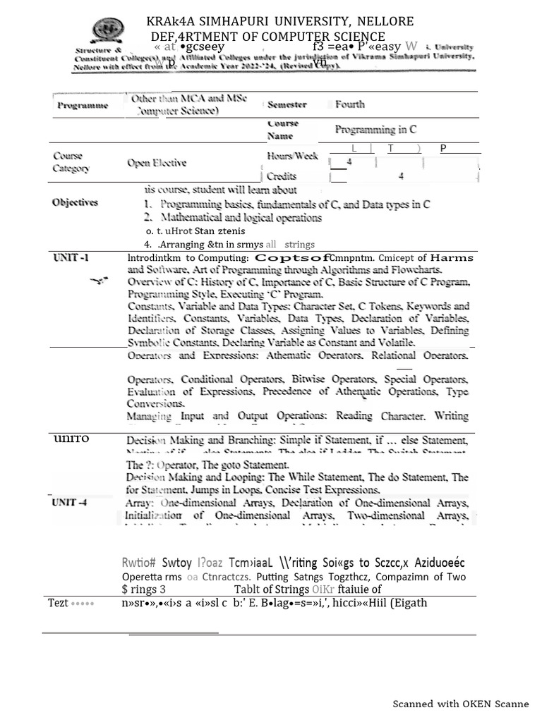 Programming in C | PDF