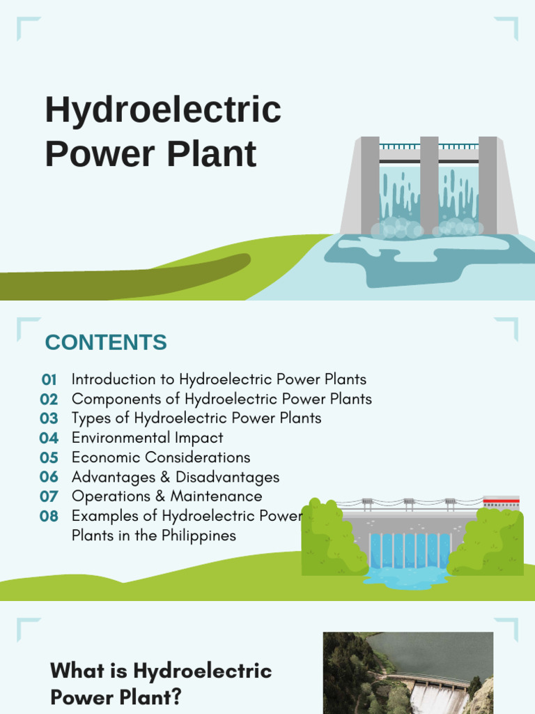 Hydroelectric Power Plant Overview | PDF | Hydroelectricity | Turbine