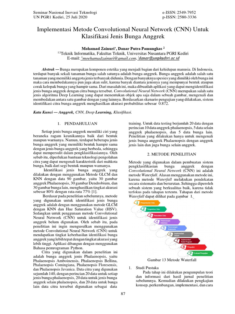 Penelitian Yang Relevan 7_metode Cnn | PDF